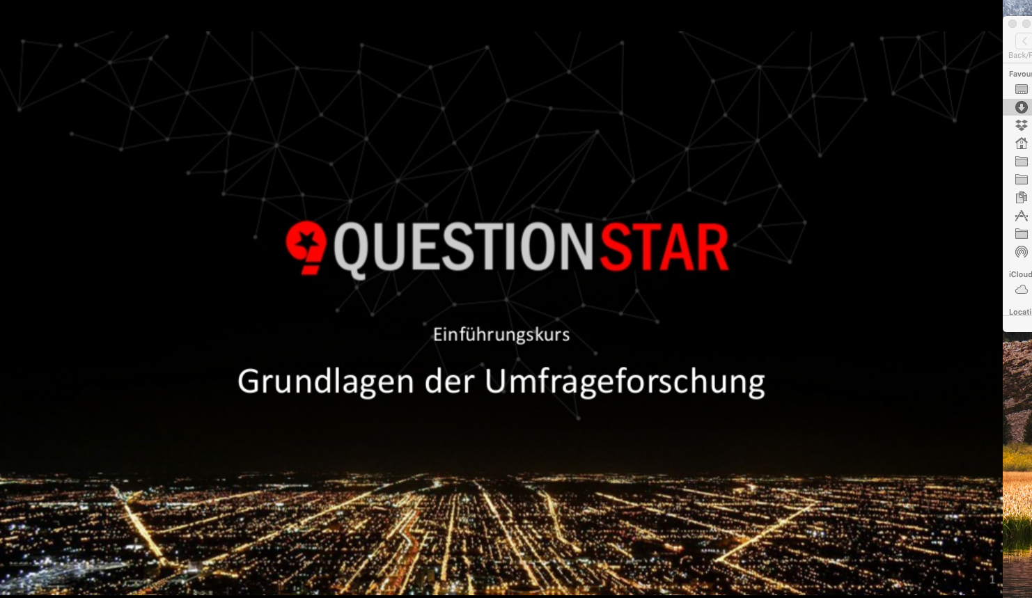 Grundlagen der Umfrageforschung - QUESTIONSTAR